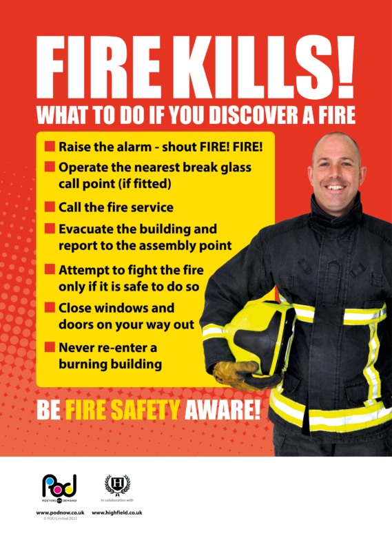 Fire Safety Printed Posters | POD | Posters On Demand