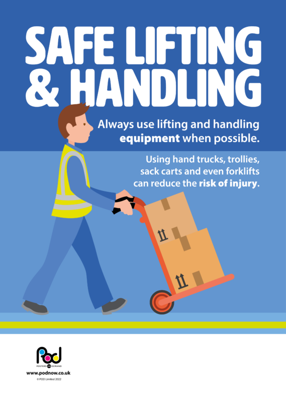 Safe lifting and handling - equipment | POD | Posters On Demand