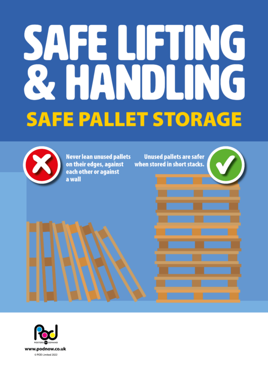 Safe lifting and handling - storage | POD | Posters On Demand