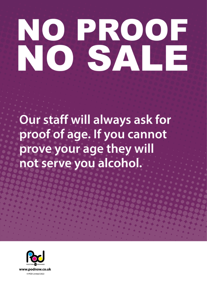 No proof! No sale! | POD | Posters On Demand