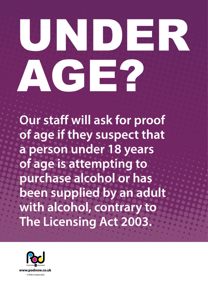 Under age Printed Posters | POD | Posters On Demand