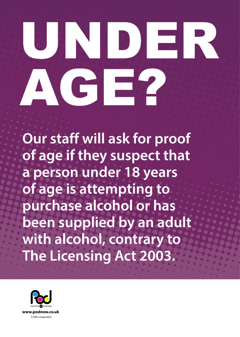 Under Age? | POD | Posters On Demand