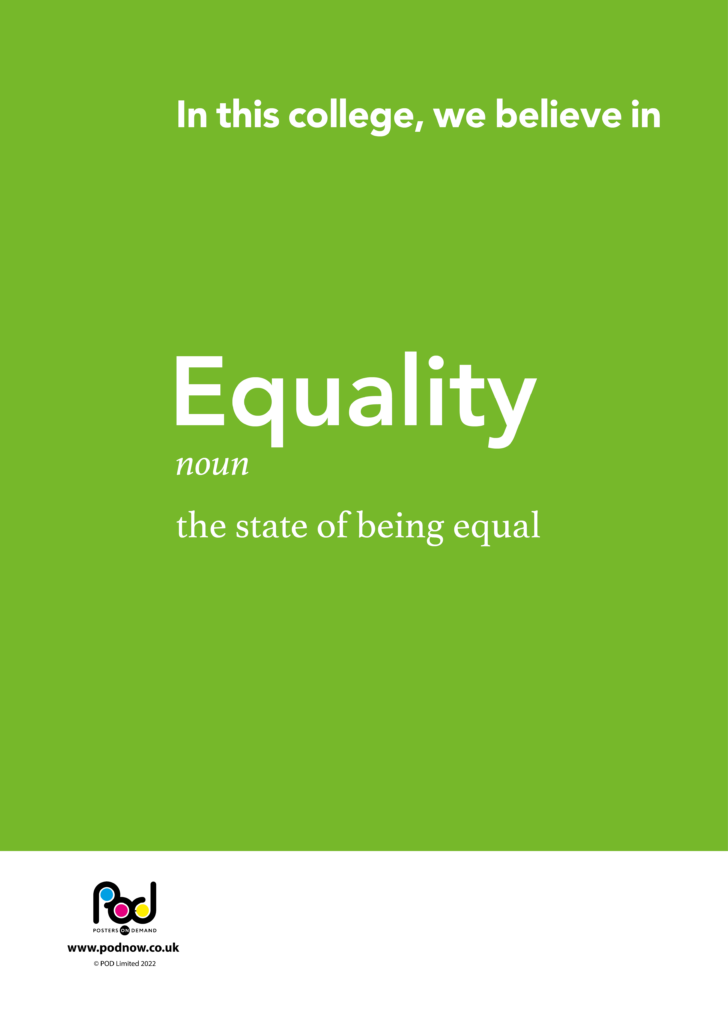Equality | POD | Posters On Demand