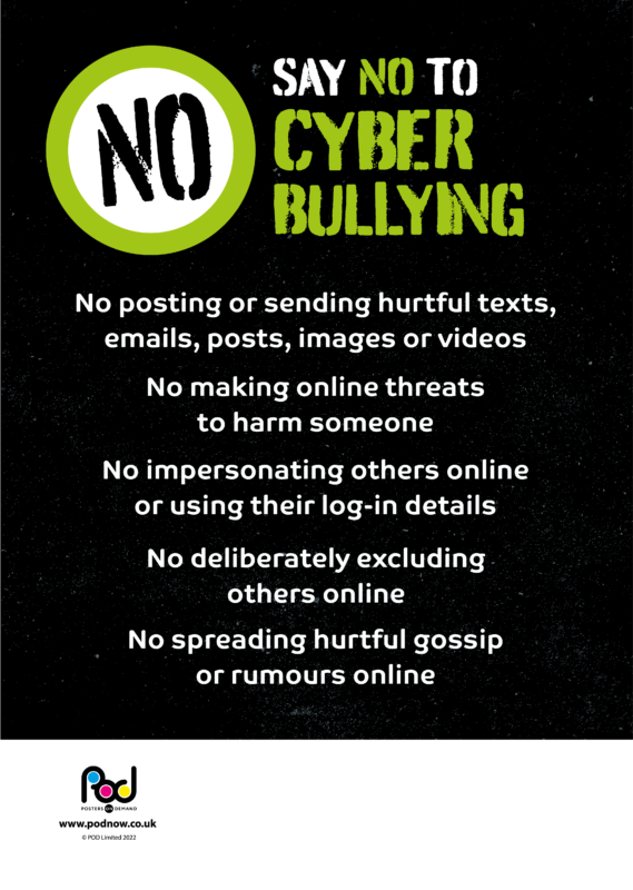Sem Cartazes De Cyberbullying Conteúdo Educativo | Campanha Saber