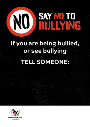 Say no to bullying - tell someone | POD | Posters On Demand