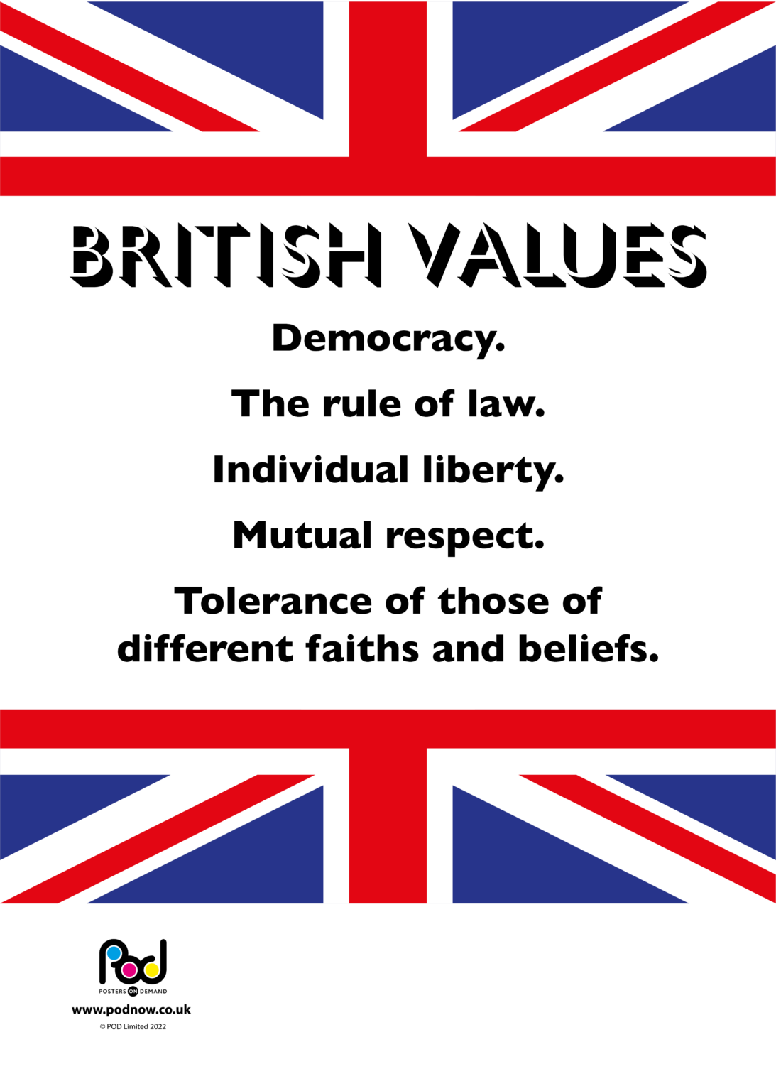 British Values | POD | Posters On Demand