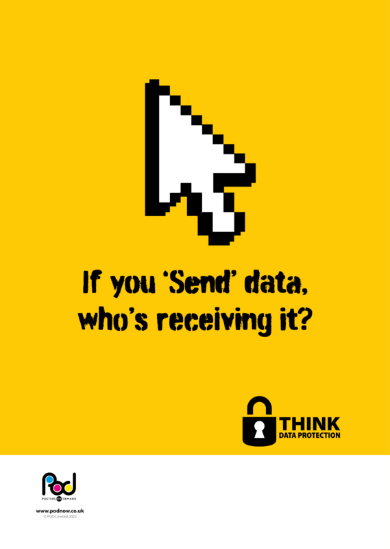Think Data Protection - send receiving | POD | Posters On Demand