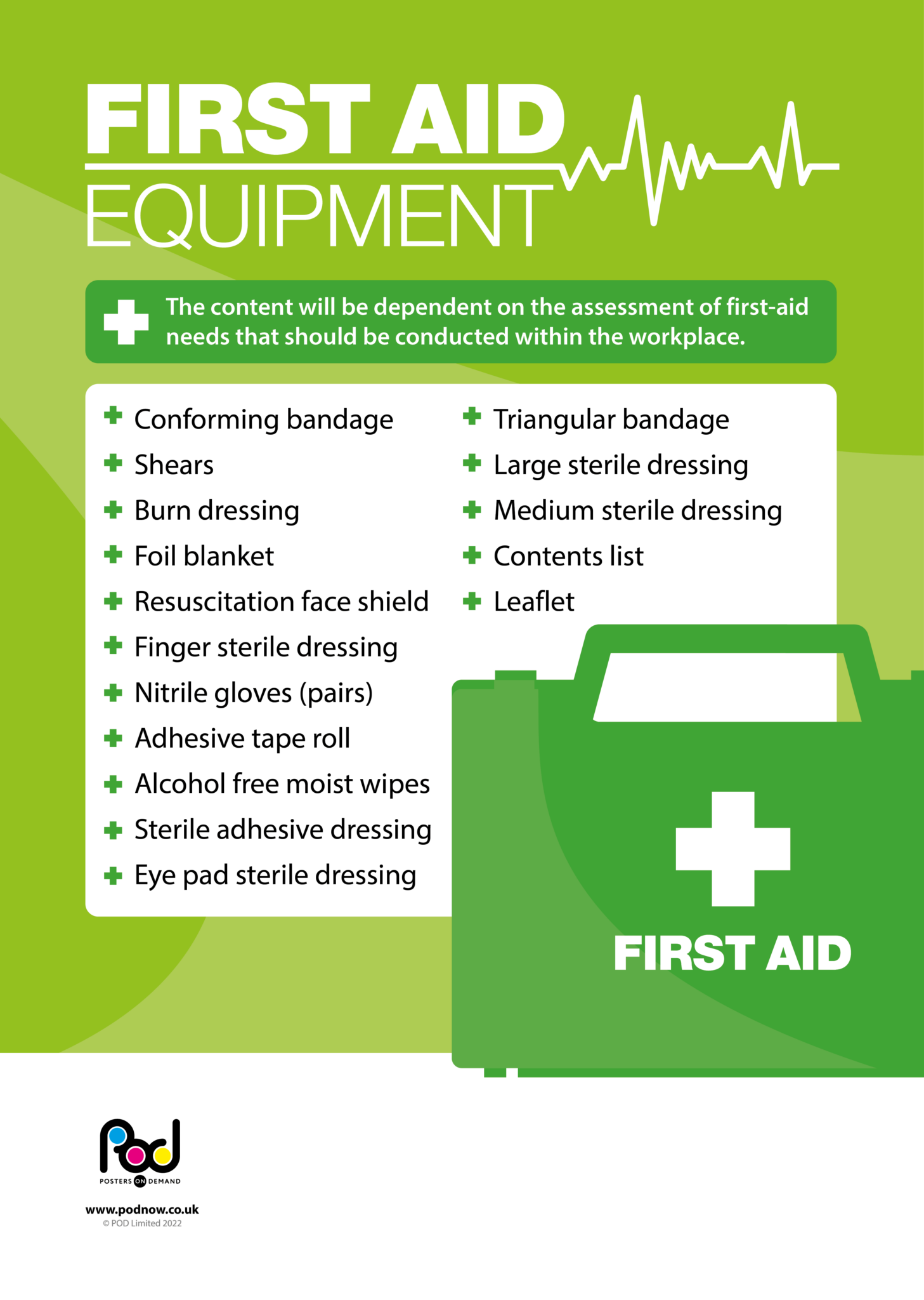 First Aid - Equipment | POD | Posters On Demand
