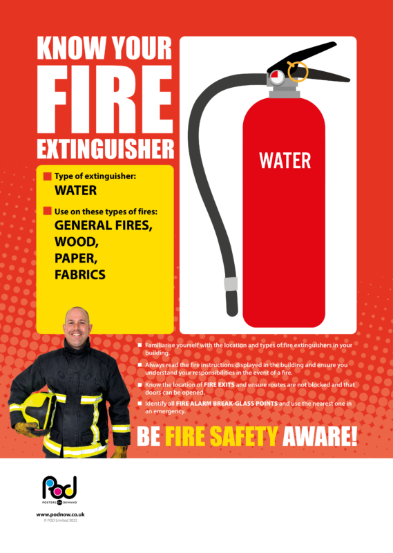 Fire extinguishers - Water | POD | Posters On Demand