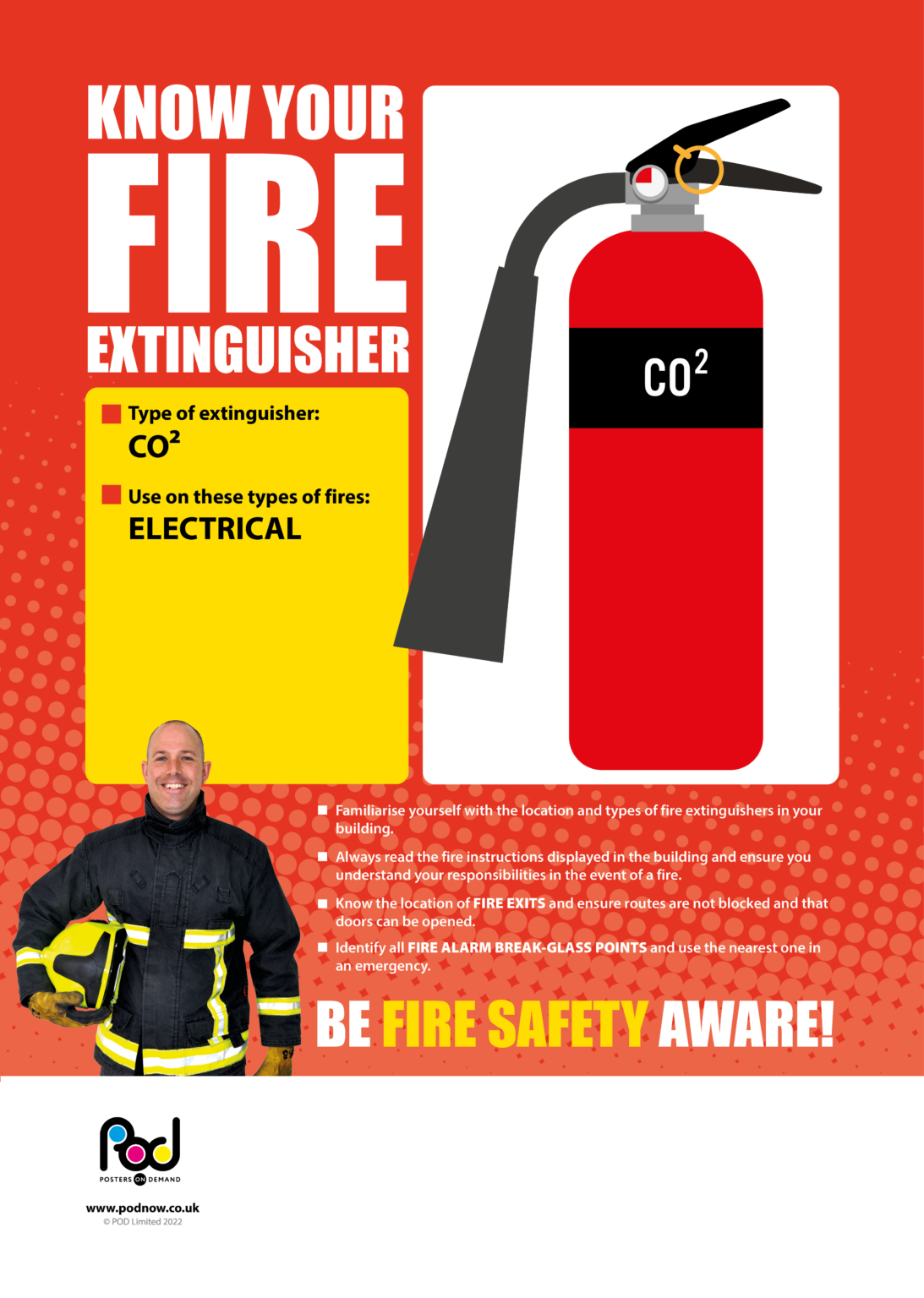 Fire extinguishers - CO2 | POD | Posters On Demand