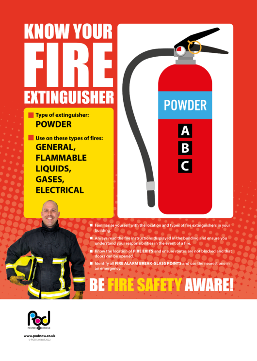 Fire extinguishers - Powder ABC | POD | Posters On Demand