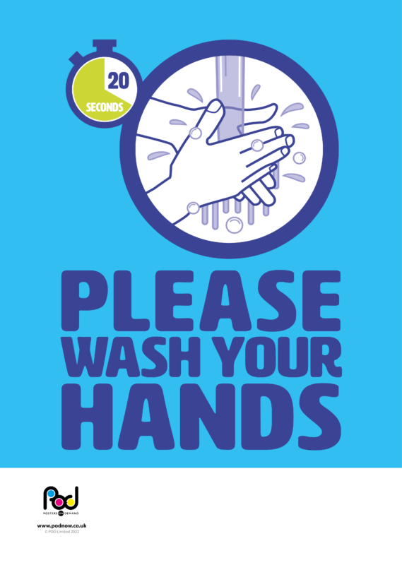Please wash your hands | POD | Posters On Demand