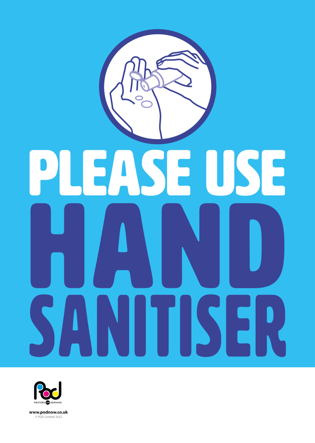 Please use hand sanitiser | POD | Posters On Demand
