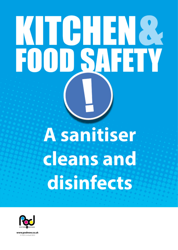 Kitchen and food safety - disinfects | POD | Posters On Demand
