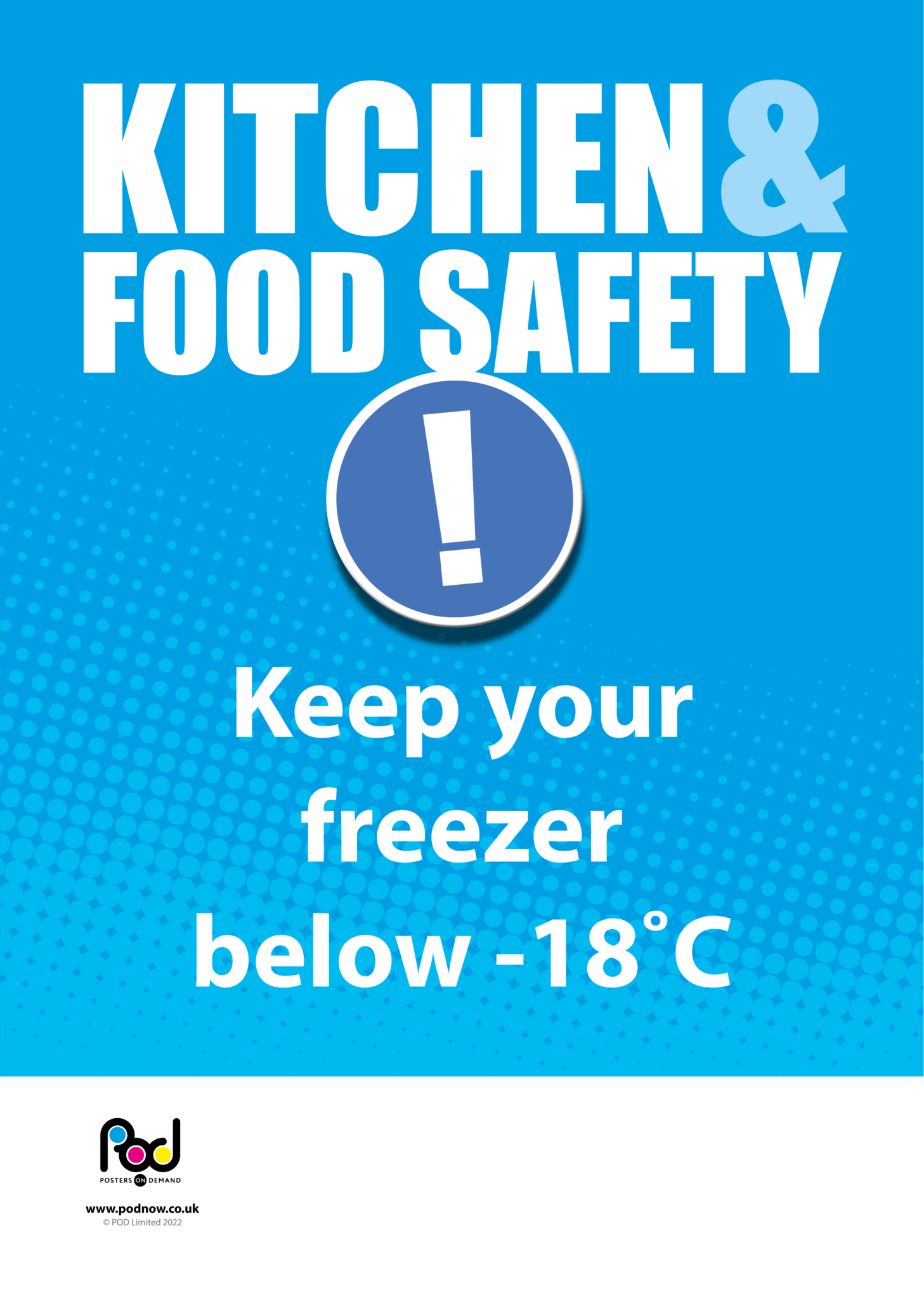Kitchen and food safety- freezer | POD | Posters On Demand
