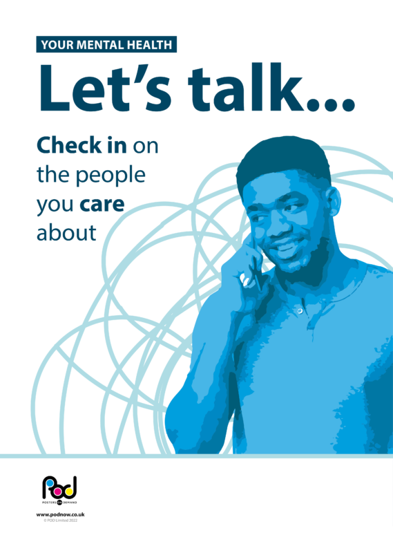 Your mental health - Let's talk… | POD | Posters On Demand