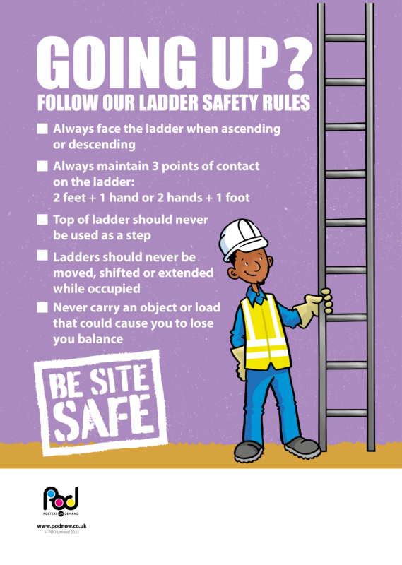 Site Safety - going up? | POD | Posters On Demand