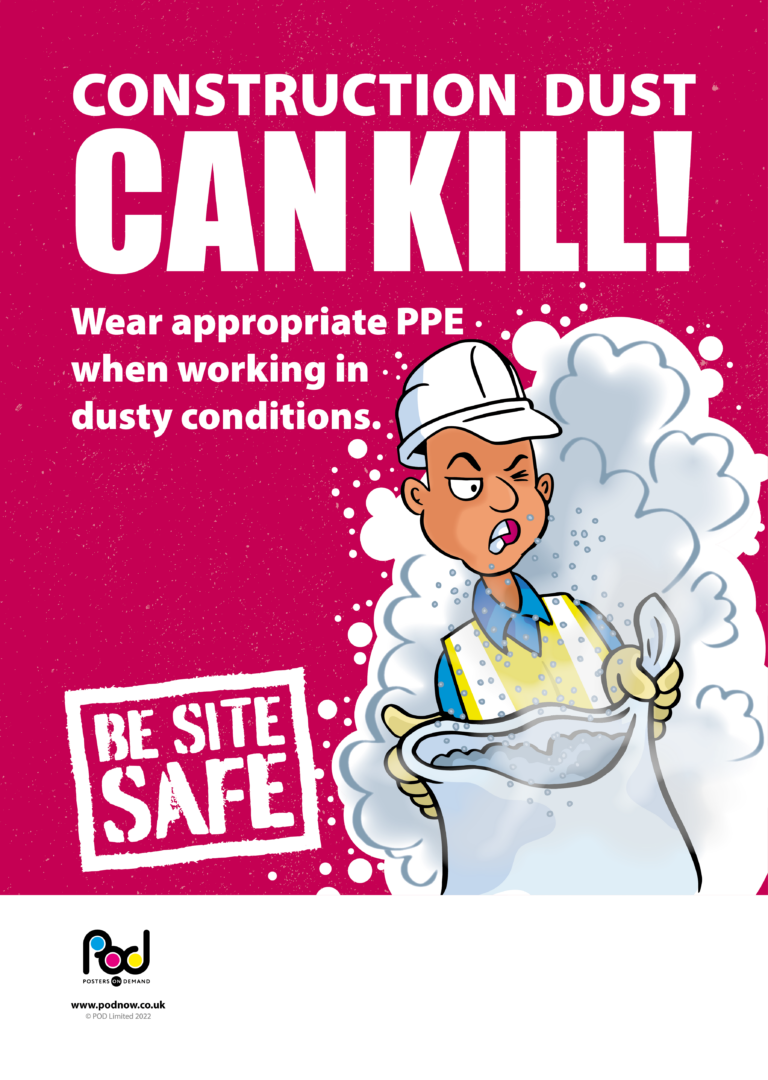 Site Safety - dust can kill | POD | Posters On Demand