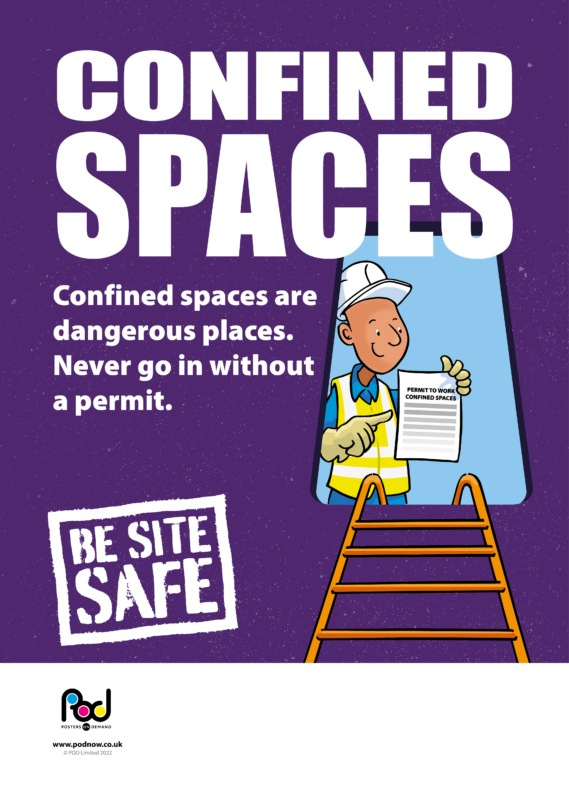 Site Safety - confined spaces | POD | Posters On Demand