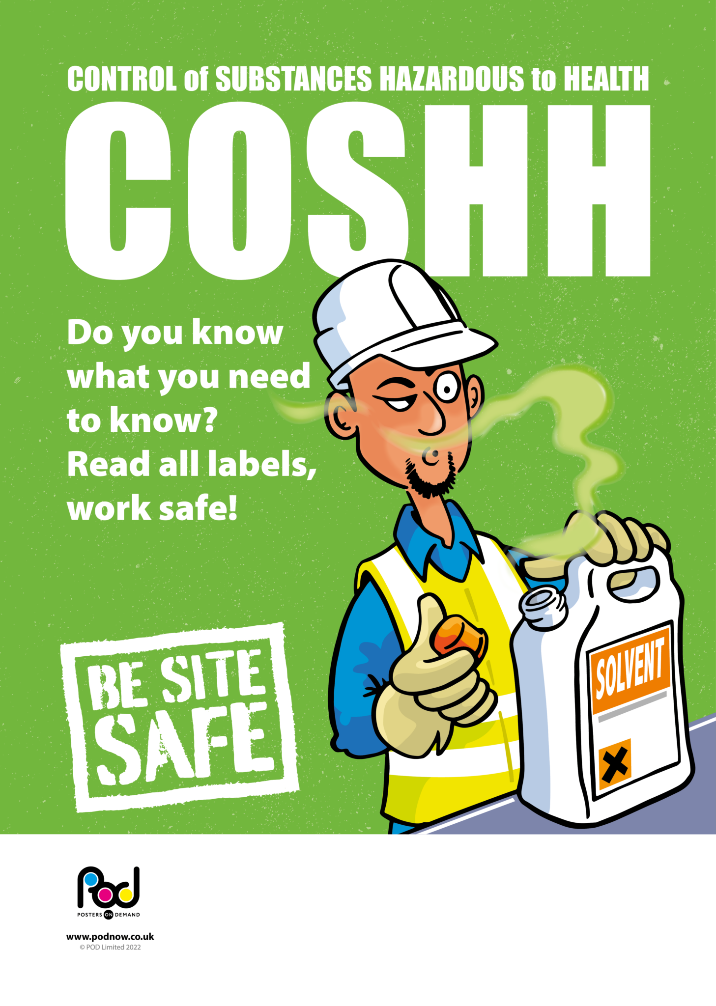 Site Safety - COSHH | POD | Posters On Demand