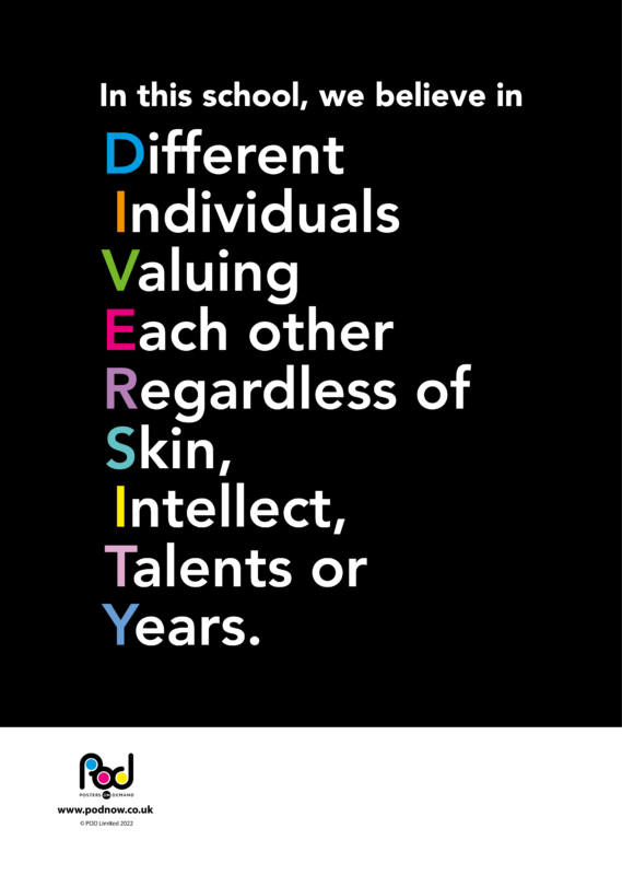 Tolerance and respect - DIVERSITY | POD | Posters On Demand