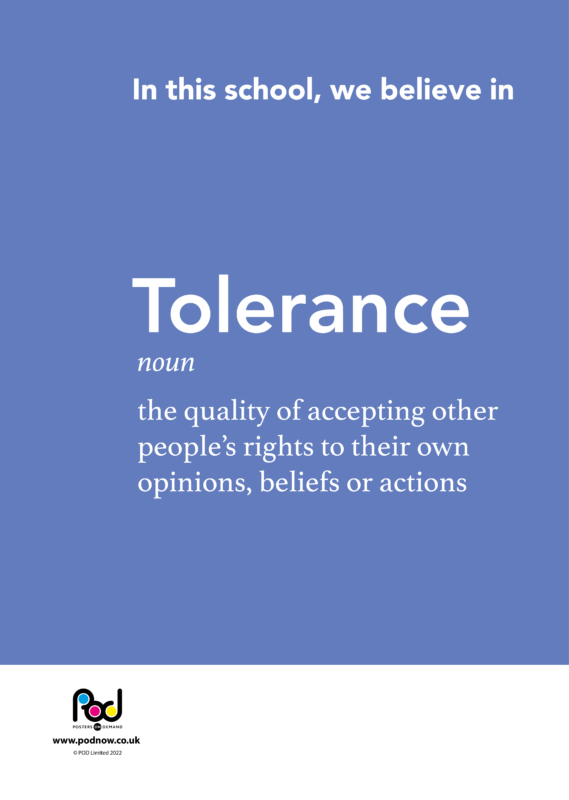Tolerance | POD | Posters On Demand