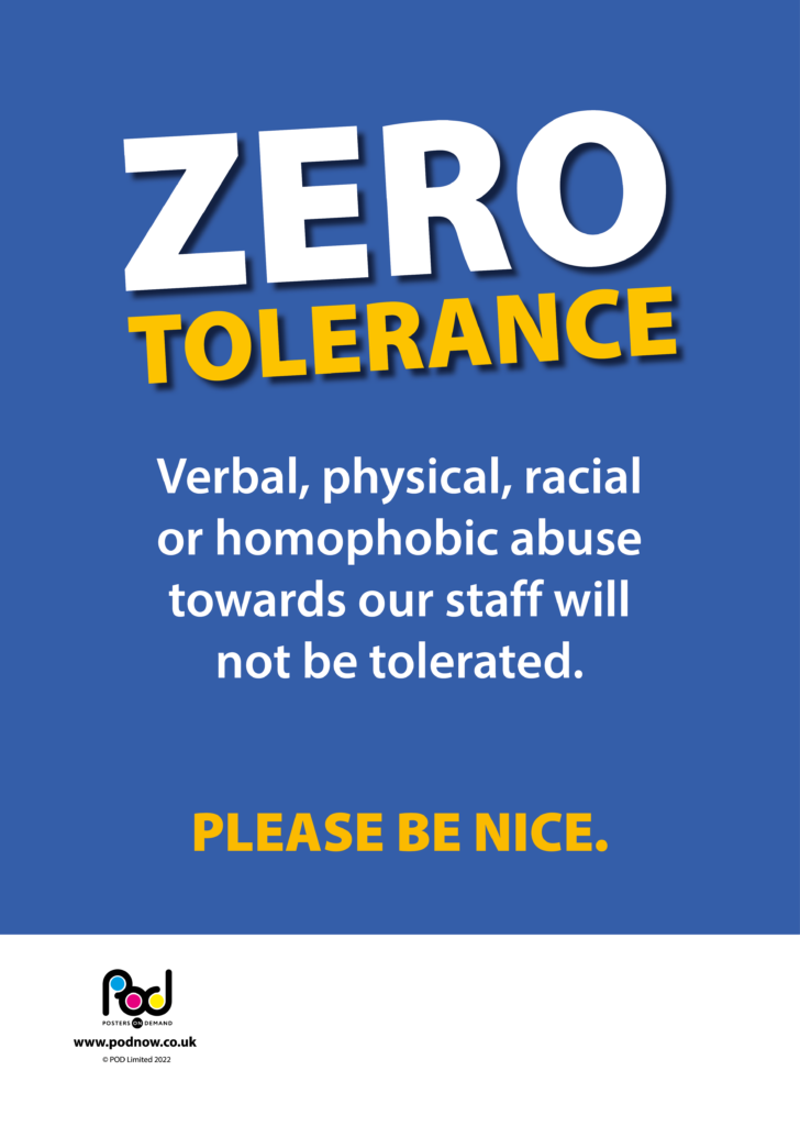 Zero tolerance | POD | Posters On Demand Zero tolerance | POD | Posters On Demand
