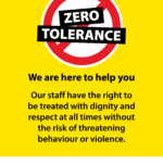 Zero tolerance - we are here to help | POD | Posters On Demand