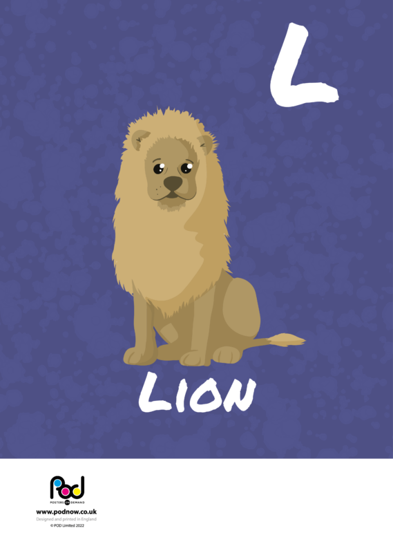 A-Z Alphabet - L | POD | Posters On Demand