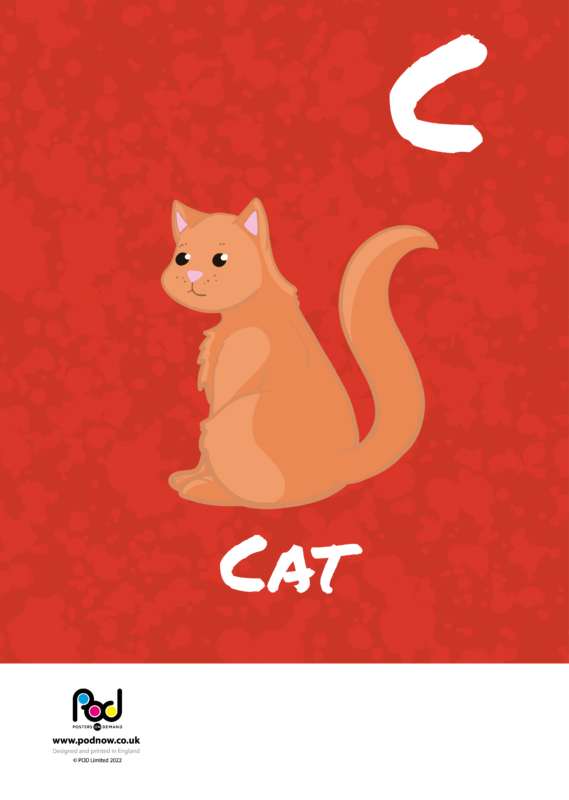 A-Z Alphabet - C | POD | Posters On Demand