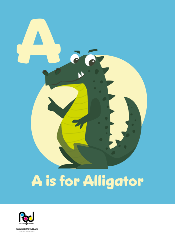 Animal Alphabet - A | POD | Posters On Demand