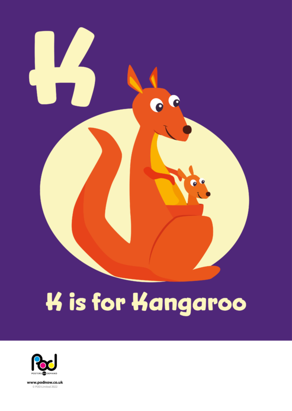Animal Alphabet - K | POD | Posters On Demand