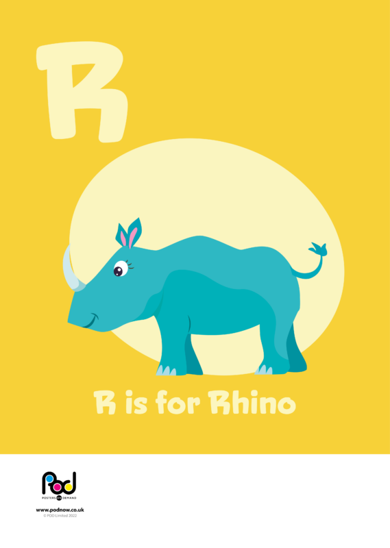 Animal Alphabet - R | POD | Posters On Demand