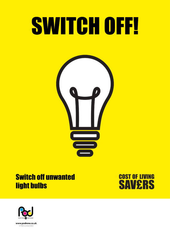 Switch off lights | POD | Posters On Demand
