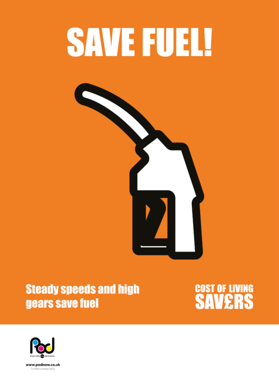 Save fuel - car | POD | Posters On Demand