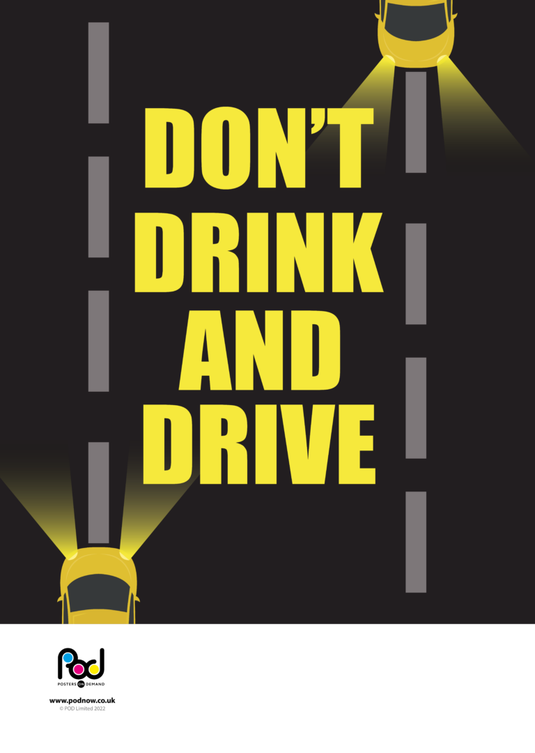 Don't drink and drive | POD | Posters On Demand