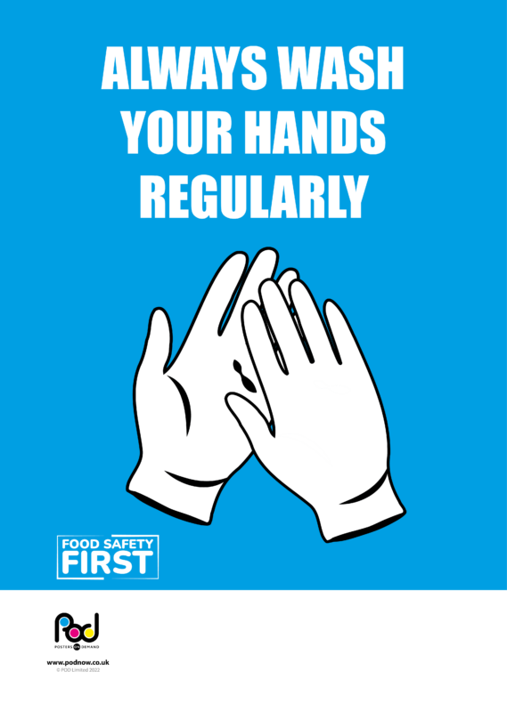 Wash your hands - Food Safety | POD | Posters On Demand