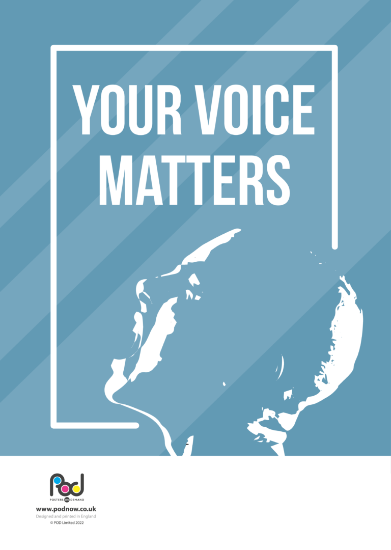 Your voice matters | POD | Posters On Demand