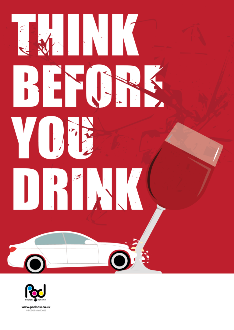 Think before you drink | POD | Posters On Demand