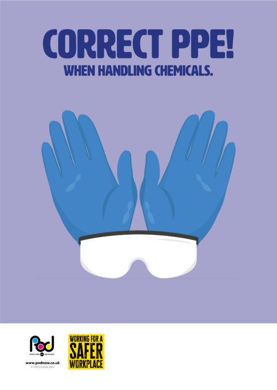 Correct PPE! Chemicals | POD | Posters On Demand