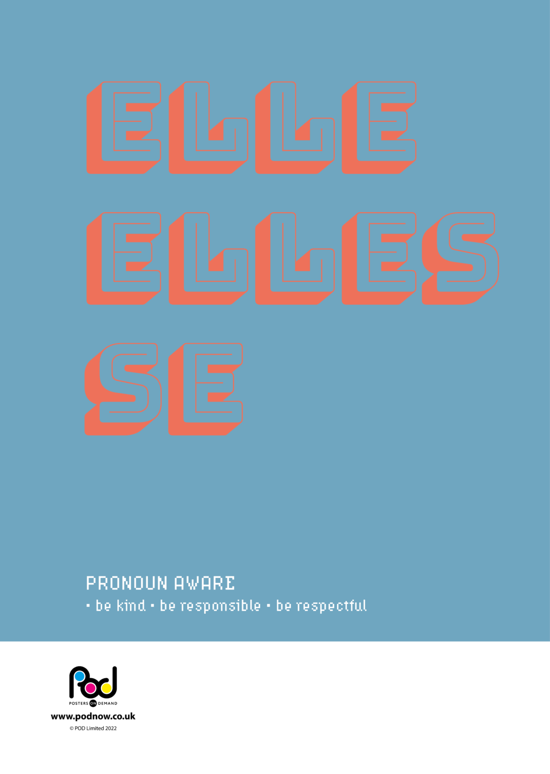 Pronouns-Elle/Elles/Se | POD | Posters On Demand
