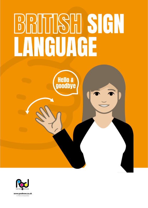 Sign Language Printed Posters | POD | Posters On Demand