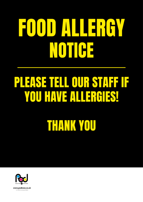 Please tell our staff | POD | Posters On Demand