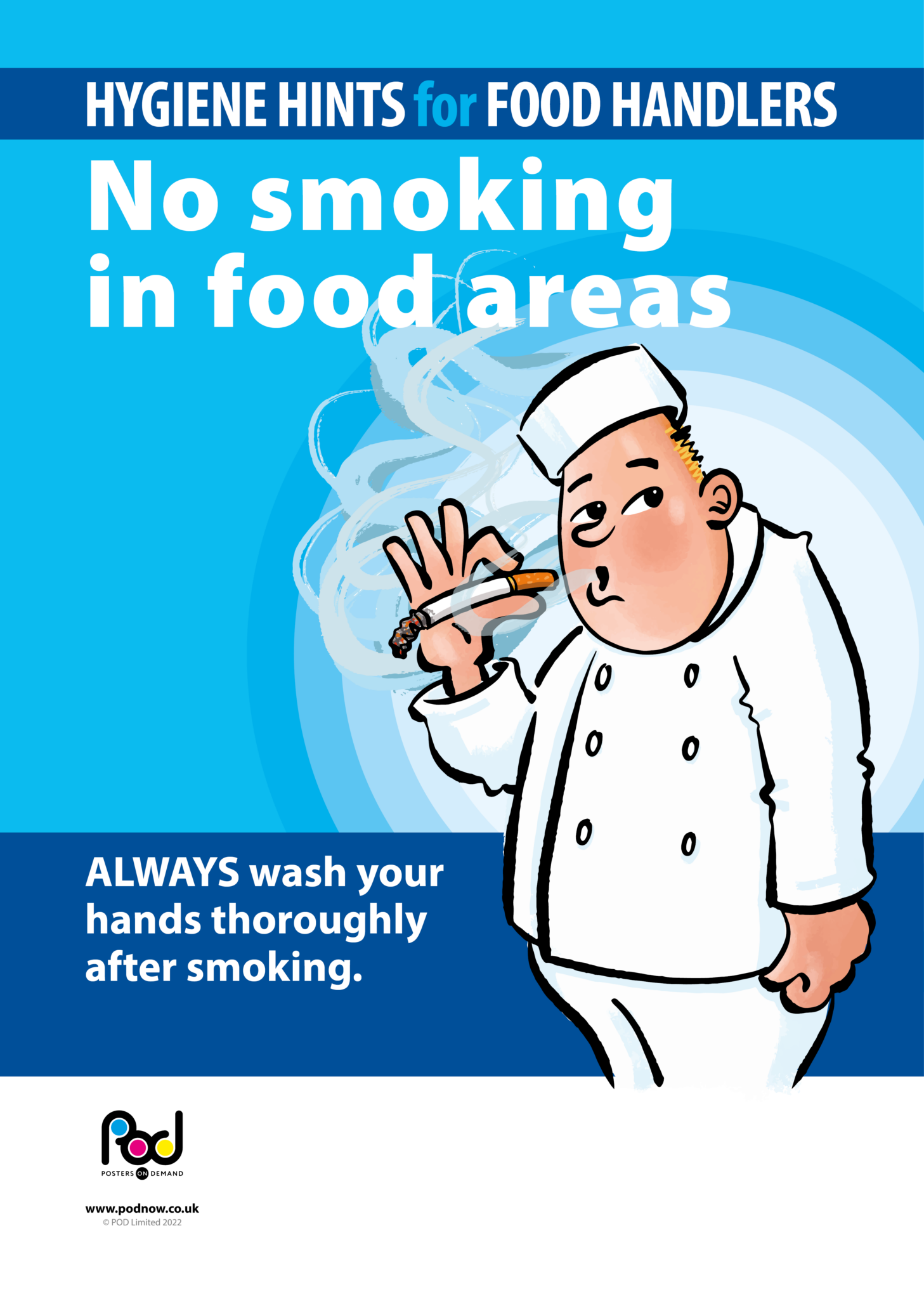 No smoking in food areas | POD | Posters On Demand