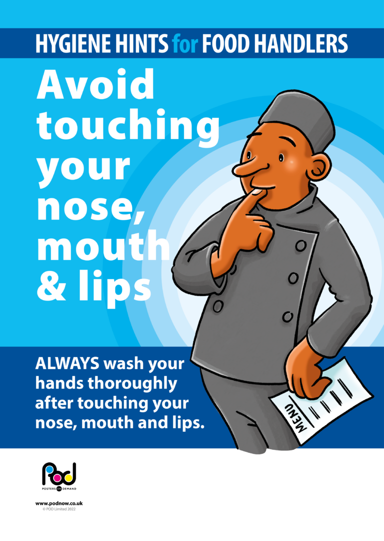 Avoid touching your nose, mouth & lips | POD | Posters On Demand