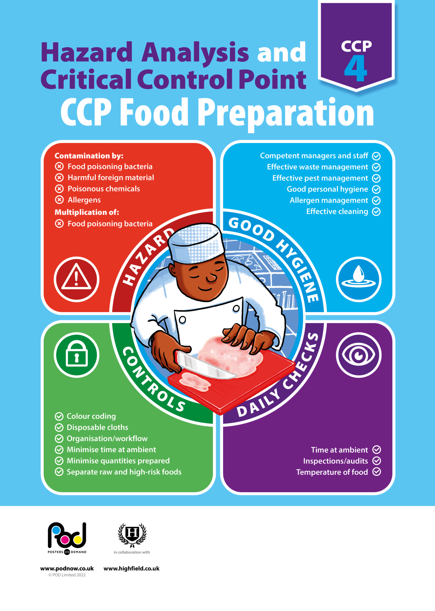HACCP - CCP Food Preparation | POD | Posters On Demand