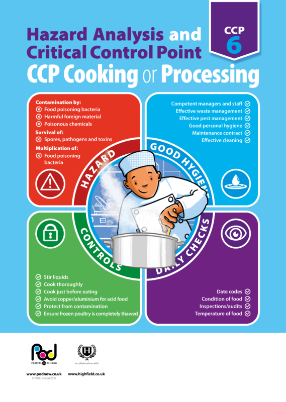 HACCP - CCP Cooking or Processing | POD | Posters On Demand