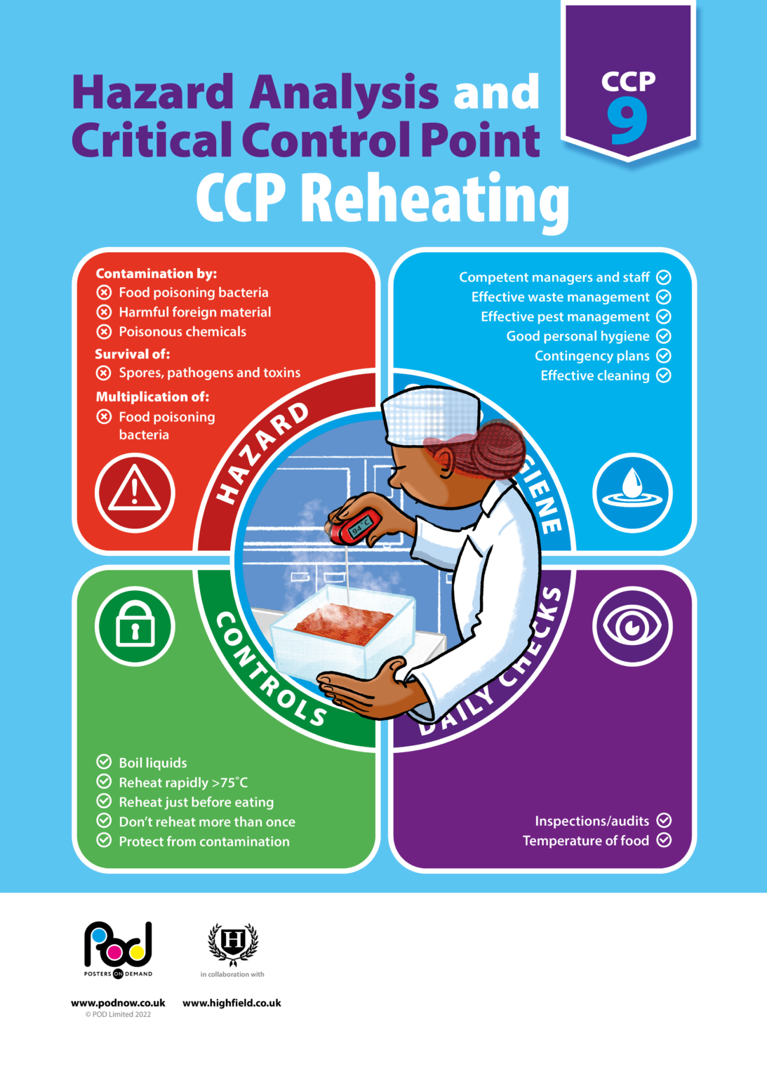 HACCP - CCP Reheating | POD | Posters On Demand