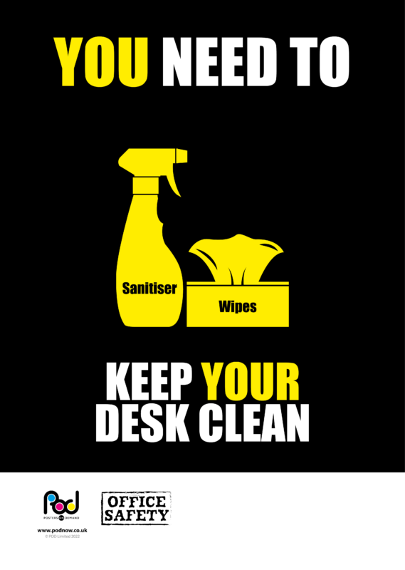 Keep your desk clean | POD | Posters On Demand