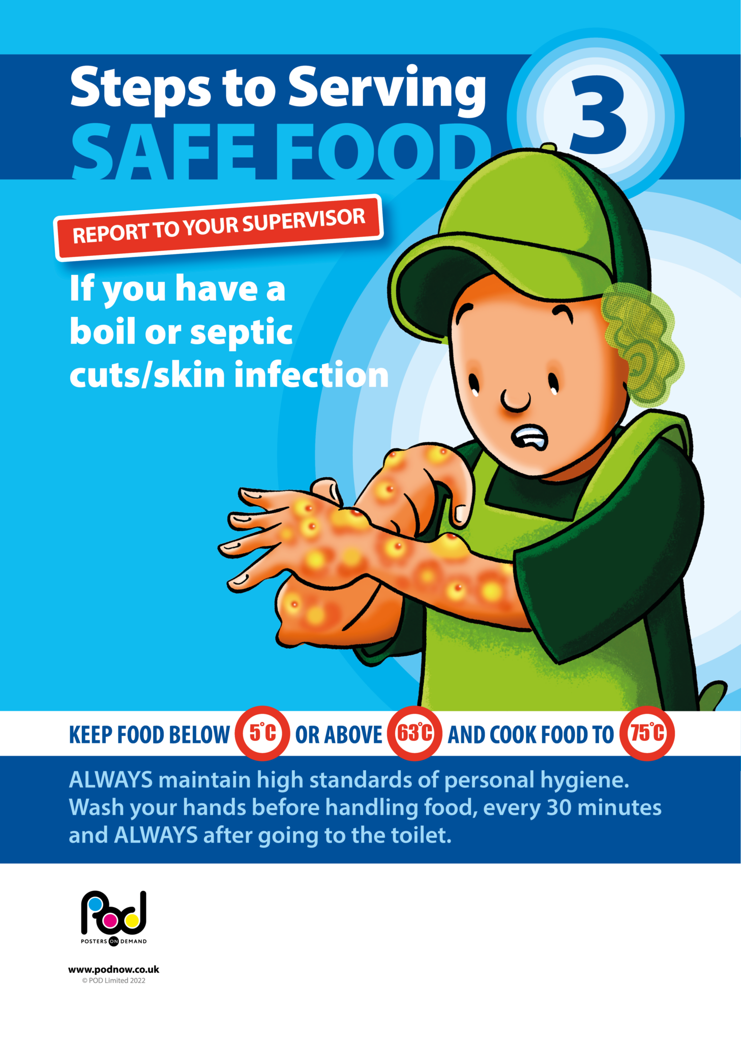 Food Safety Printed Posters | POD | Posters On Demand
